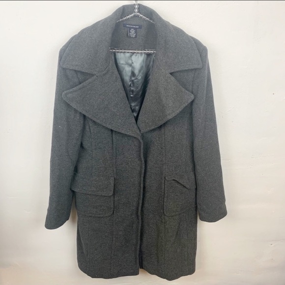 Boston Proper | Jackets & Coats | Boston Proper Large Grey Wool Blend ...